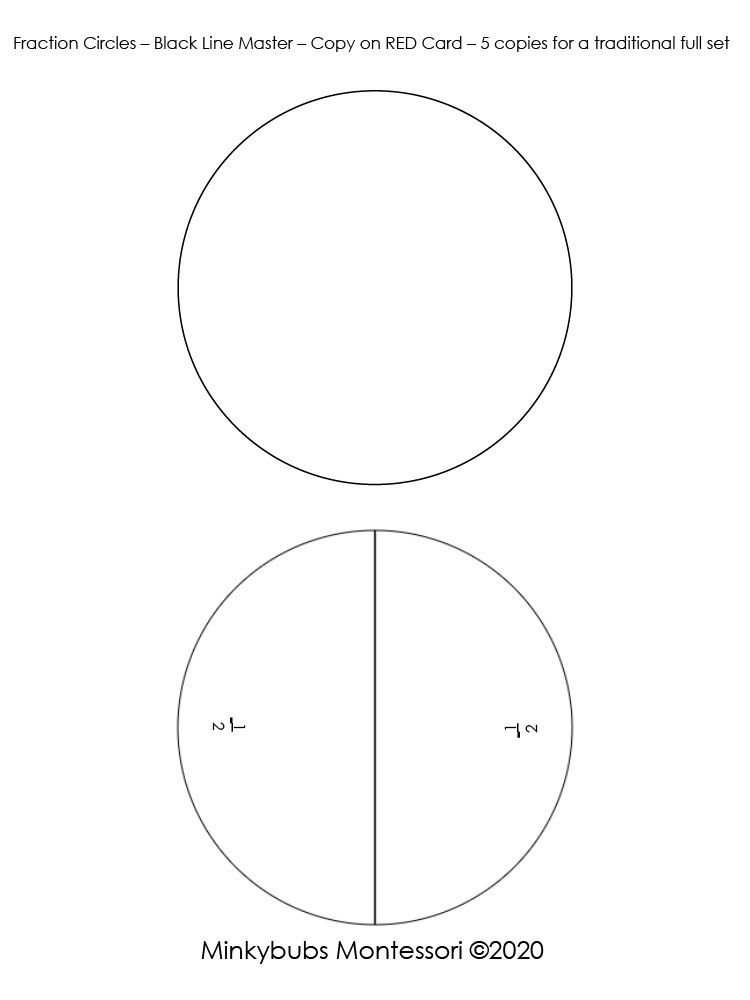 Cut-out Labeled Fraction Circles (1-20) Montessori - Made By Teachers