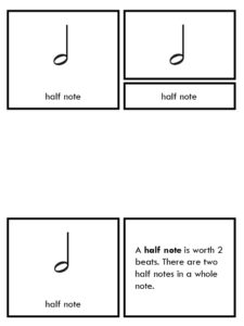 Music Notes 3 Part Cards Theory Note Values - Made By Teachers