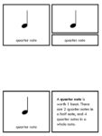 Music Notes 3 Part Cards Theory Note Values - Made By Teachers