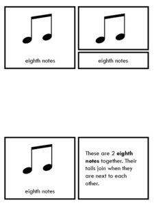 Music Notes 3 Part Cards Theory Note Values - Made By Teachers
