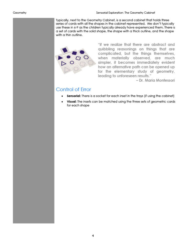 Geometry 1 Lessons 2D Shapes Montessori Unit 2 | Made By Teachers