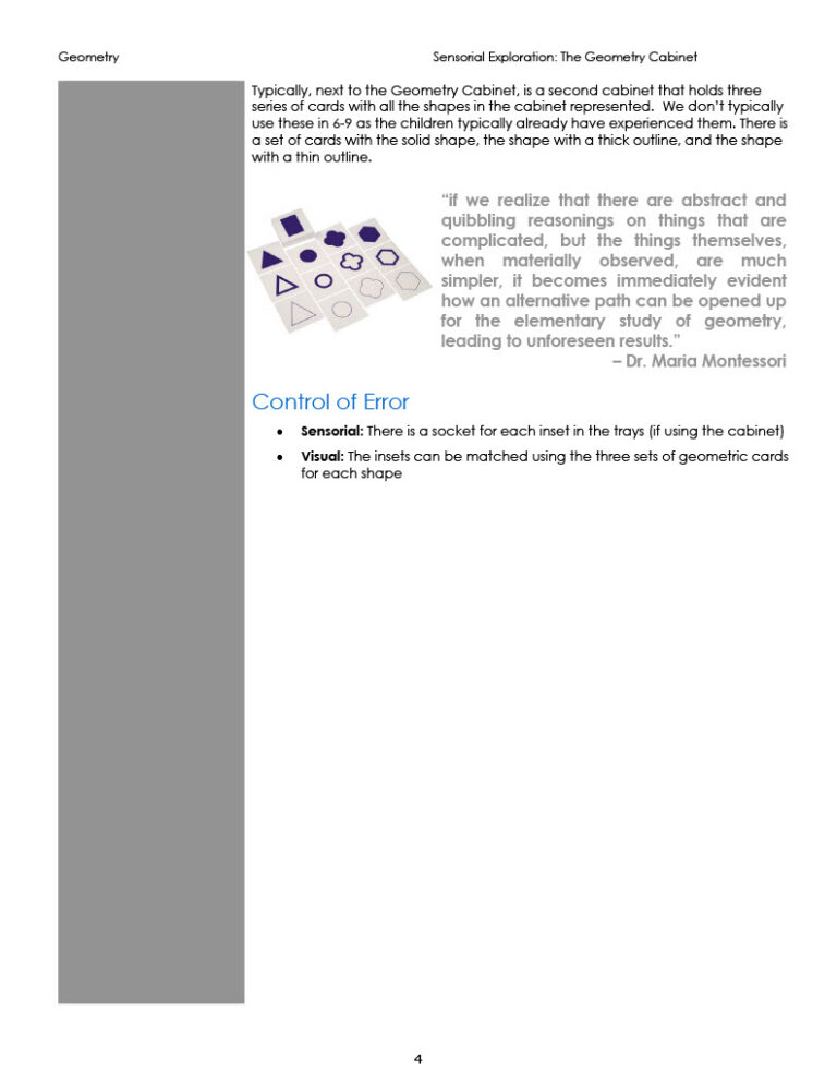 Geometry 1 Lessons 2D Shapes Montessori Unit 2 | Made By Teachers