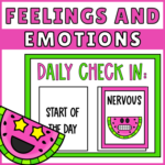 Identify Feelings And Emotions Daily Check | Made By Teachers