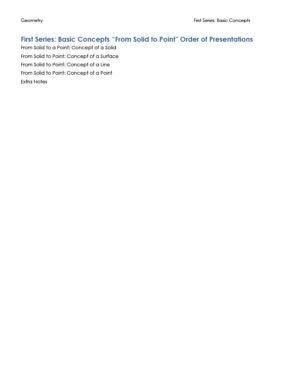 Geometry 1 Lesson Plans Concept Montessori Unit 5 - Made By Teachers