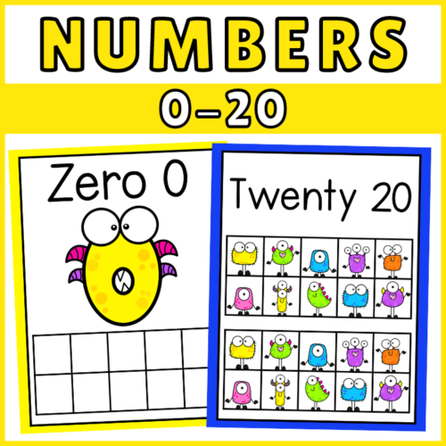 Silly Monster 10 Frames Counting Preschool | Made By Teachers