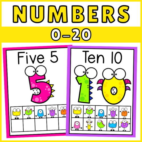 Silly Monster 10 Frames Counting Preschool - Made By Teachers