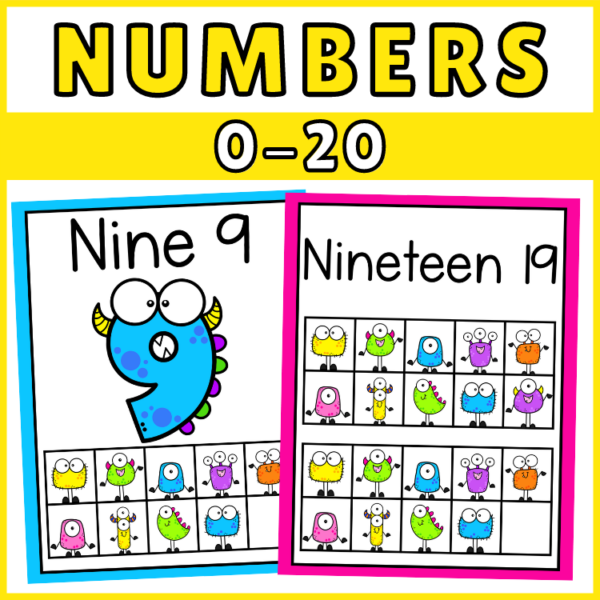 Silly Monster 10 Frames Counting Preschool - Made By Teachers