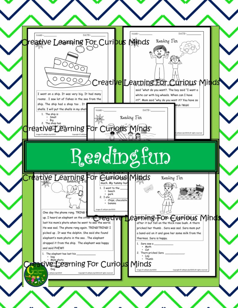 Reading Comprehension SH, PH, TH, CH , WH | Made By Teachers