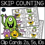 Skip Counting by 2, 5 and 10 Clip Cards - Made By Teachers