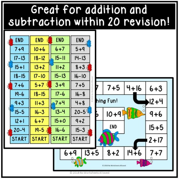 Addition and Subtraction Games to 20 | Made By Teachers