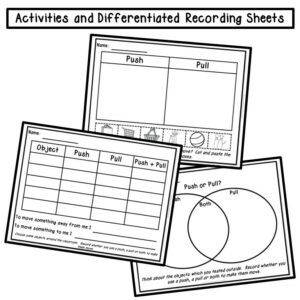 Push and Pull Science Packet - Made By Teachers