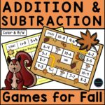 Fall Addition and Subtraction to 10 Games - Made By Teachers