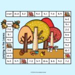 Fall Addition and Subtraction to 10 Games - Made By Teachers