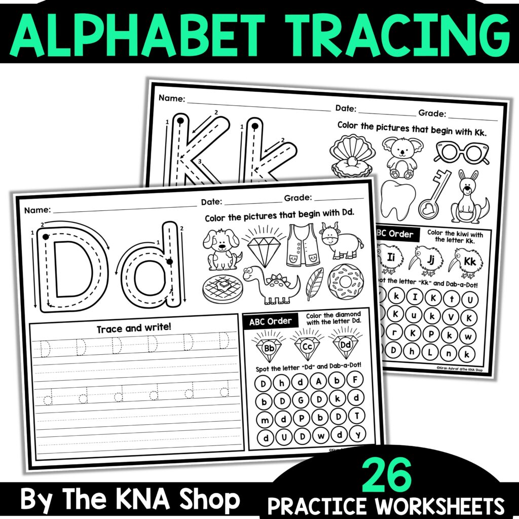 Alphabet Tracing Worksheets - Made By Teachers