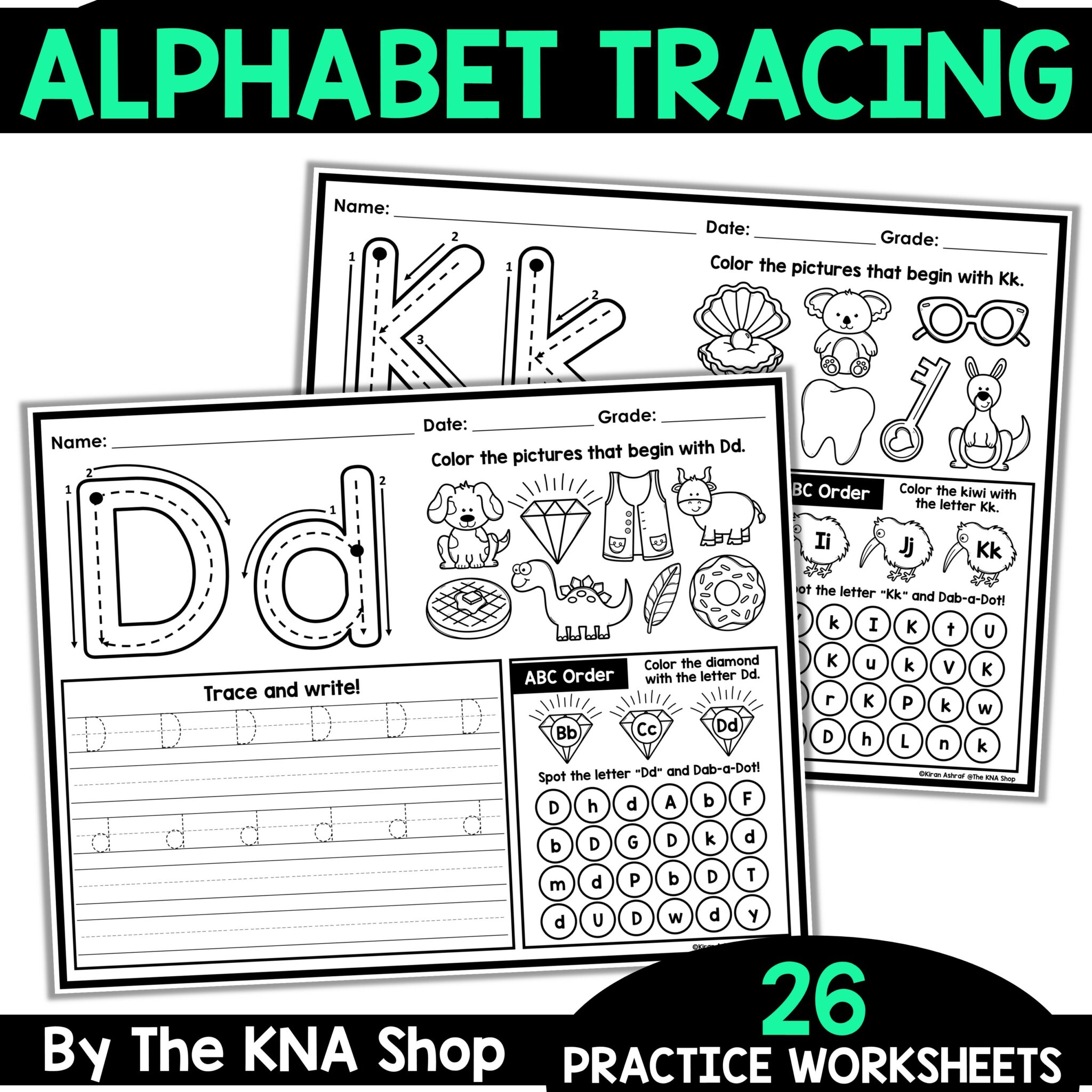 Alphabet Tracing Worksheets - Made By Teachers