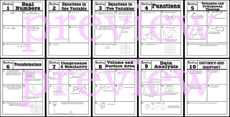 8th Grade Math End of the Year Review Stations | Made By Teachers