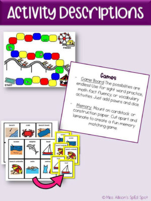 Summer Thematic Group Activities for Special Ed - Made By Teachers