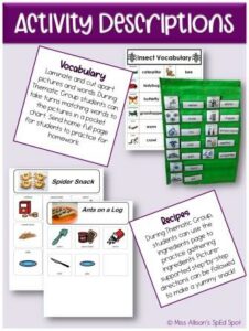 Insects Thematic Group Activities for Special Ed - Made By Teachers