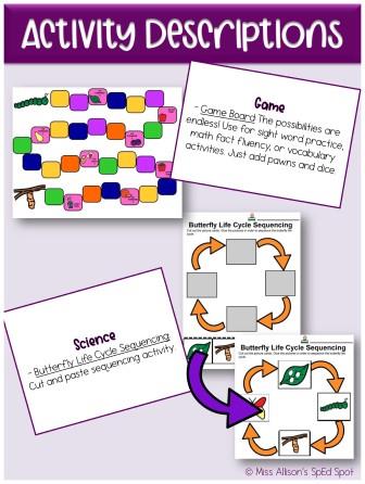 Insects Thematic Group Activities for Special Ed - Made By Teachers