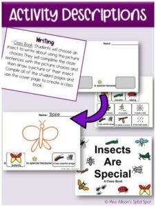 Insects Thematic Group Activities for Special Ed - Made By Teachers