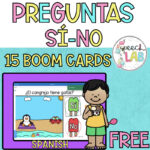 FREE Boom Cards | Preguntas Sí - No | Summer Yes - Made By Teachers