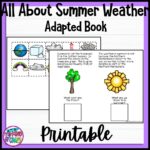 Summer Weather Adapted Book Printable | SpecEd | Made By Teachers