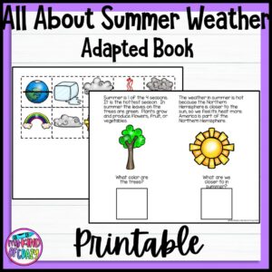 Summer Weather Adapted Book Printable | SpecEd | Made By Teachers