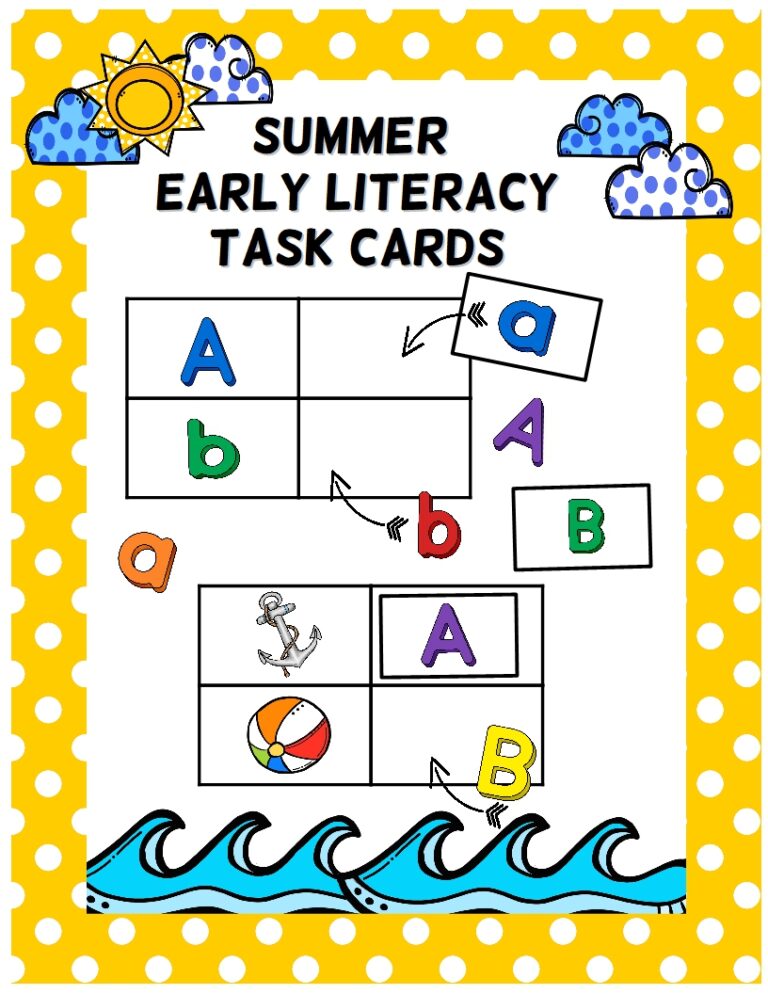 Summer Literacy Task Cards - Made By Teachers
