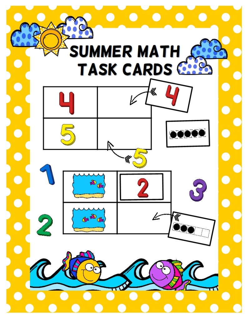 Summer Shapes Task Cards - Made By Teachers