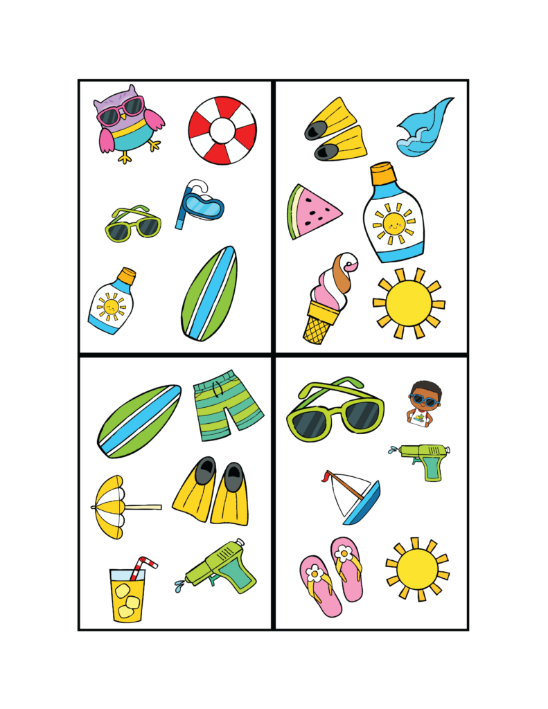 Summer Find it Fast Card Game - Made By Teachers