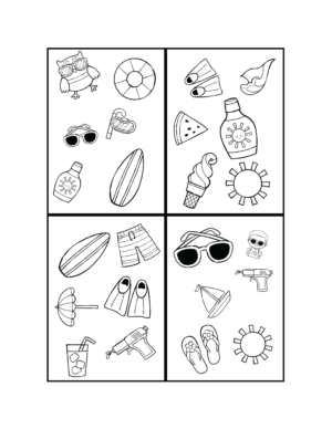 Summer Find it Fast Card Game | Made By Teachers