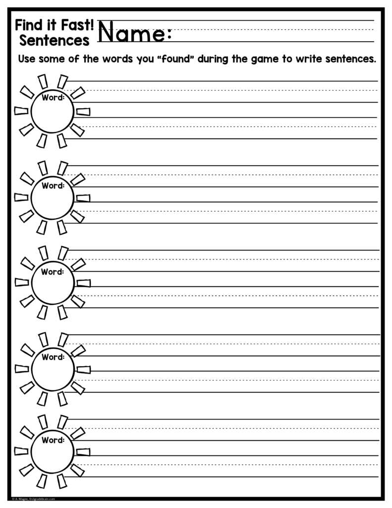 Summer Find it Fast Card Game | Made By Teachers