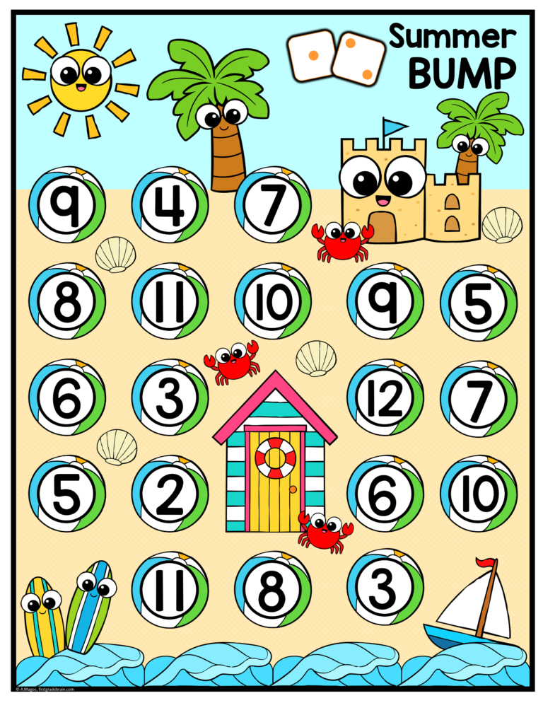 Summer Math Games: Fun Themed Addition Math Games | Made By Teachers