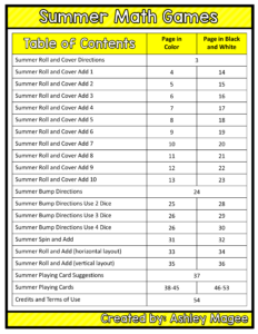 Summer Math Games: Fun Themed Addition Math Games | Made By Teachers