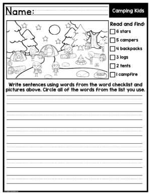 Read, Find, Write Summer - Writing center activity | Made By Teachers