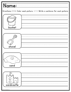 Simply Sentences - Summer No Prep Writing Practice | Made By Teachers