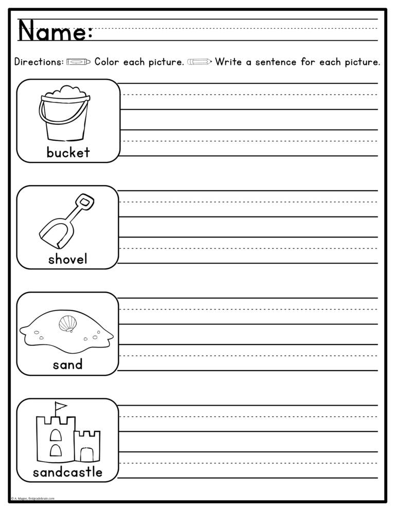 Simply Sentences - Summer No Prep Writing Practice | Made By Teachers