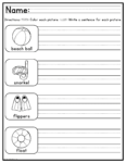 Simply Sentences - Summer No Prep Writing Practice | Made By Teachers