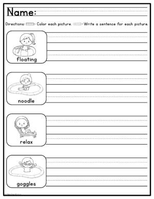 Simply Sentences - Summer No Prep Writing Practice | Made By Teachers
