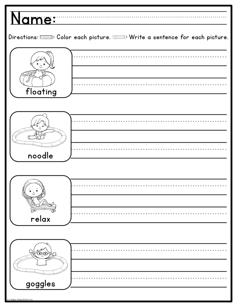 Simply Sentences - Summer No Prep Writing Practice | Made By Teachers
