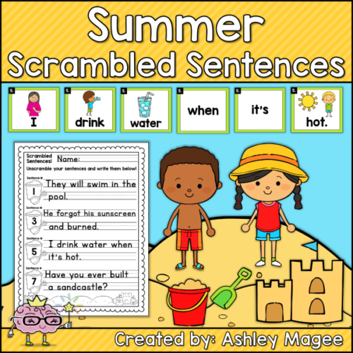 Summer Scrambled Sentences Center - Made By Teachers