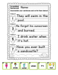 Summer Scrambled Sentences Center - Made By Teachers