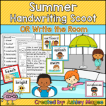 Summer Themed Handwriting Scoot and/or Write the R - Made By Teachers