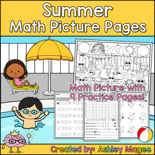 Summer Math Picture Pages | Made By Teachers