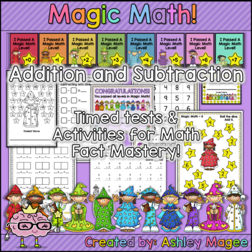 Magic Math Addition & Subtraction Timed Tests | Made By Teachers