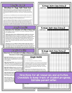 Magic Math Addition & Subtraction Timed Tests | Made By Teachers