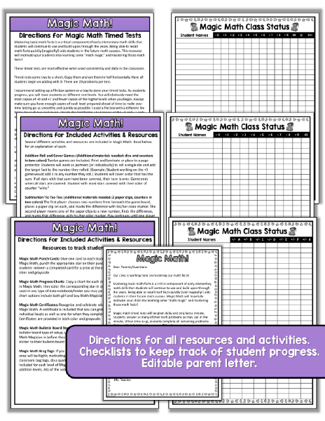 Magic Math Addition & Subtraction Timed Tests | Made By Teachers