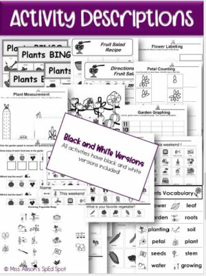 Plants & Flowers Thematic Group for Special Ed | Made By Teachers