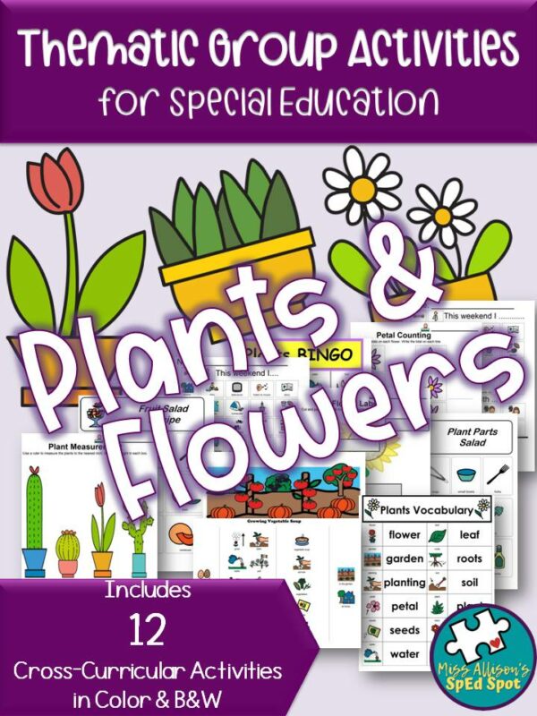 Plants & Flowers Thematic Group for Special Ed | Made By Teachers