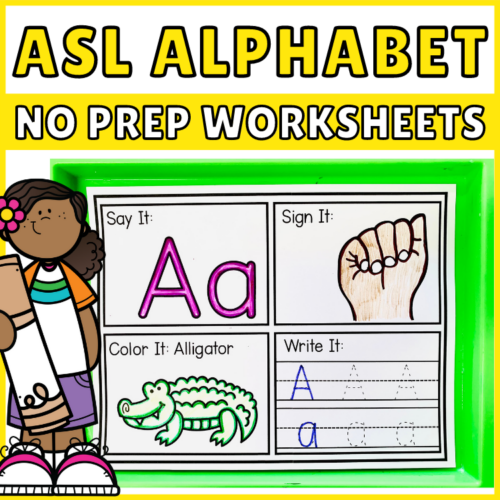 ASL Alphabet Worksheets Preschool | Made By Teachers